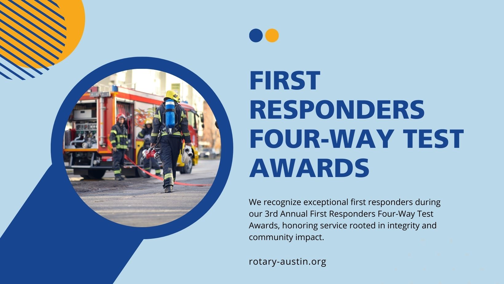 First Responders Four-Way Test Awards • Rotary Austin